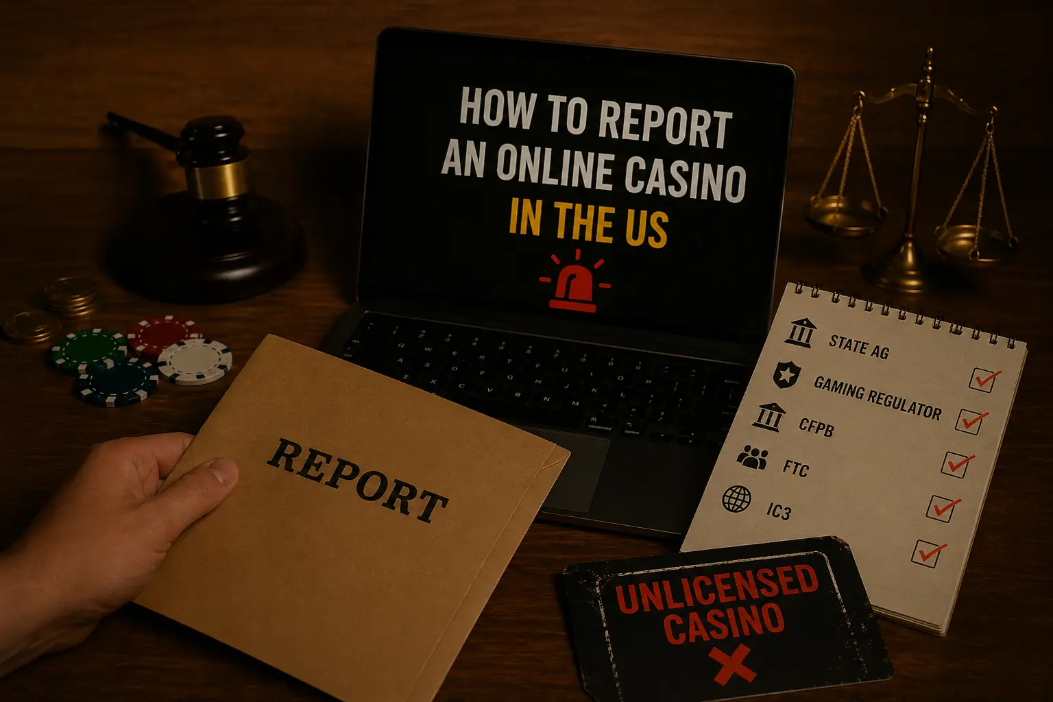 How to Report an Online Casino in the US: By State & Type